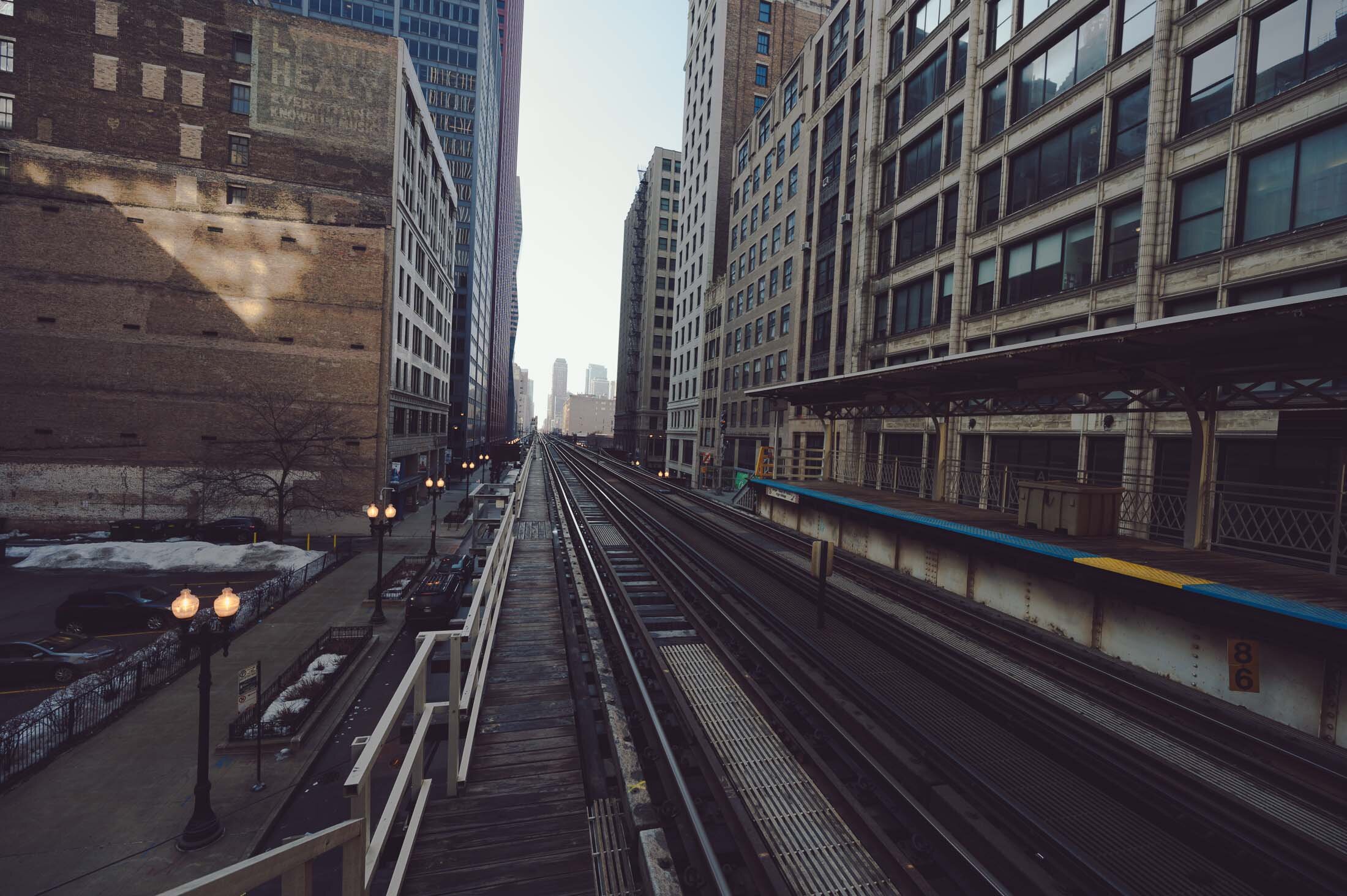 Chicago’s The L Elevated Train The Loop CTA Photos Downtown