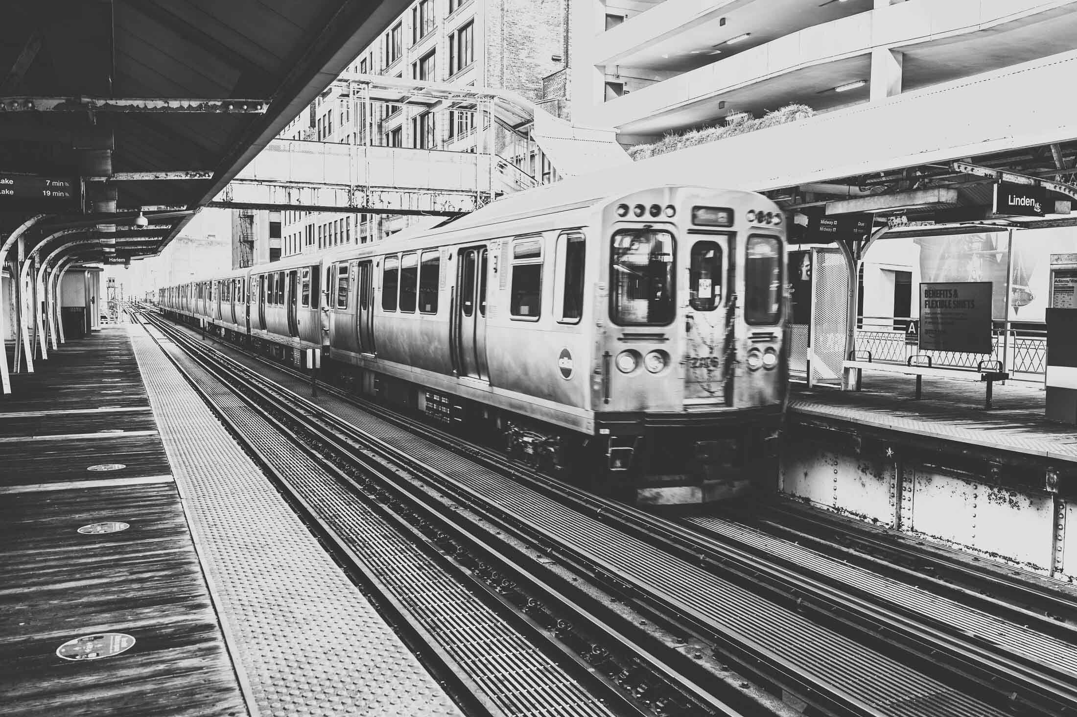 Chicago’s The L Elevated Train The Loop CTA Photos Downtown