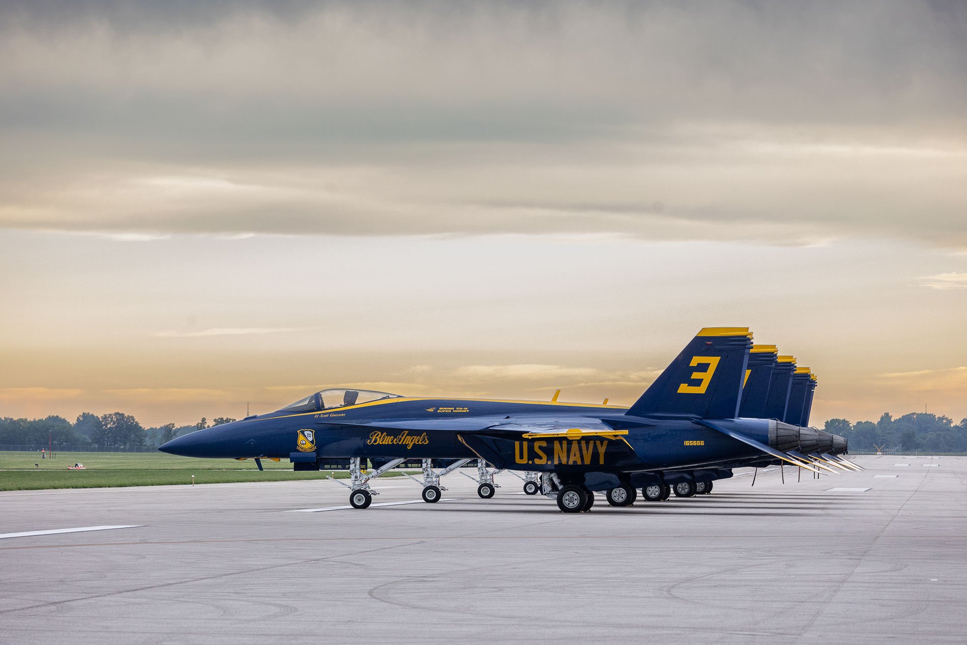 US Navy Blue Angels At The Dayton Air Show In Ohio